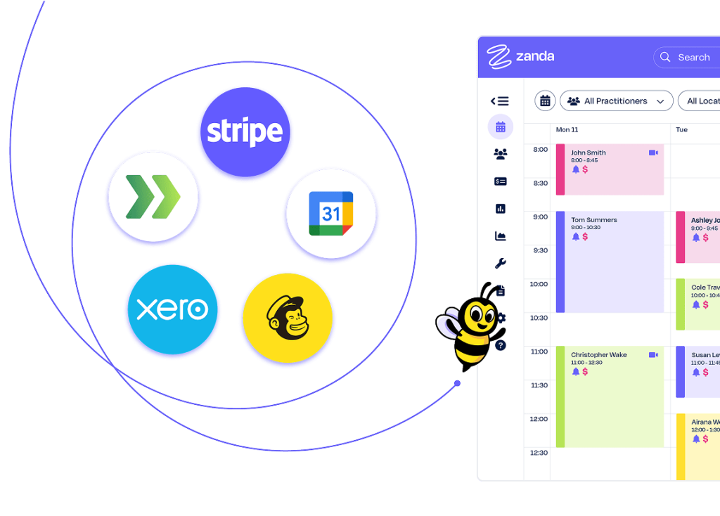 Zanda Integrations | Practice Management Software
